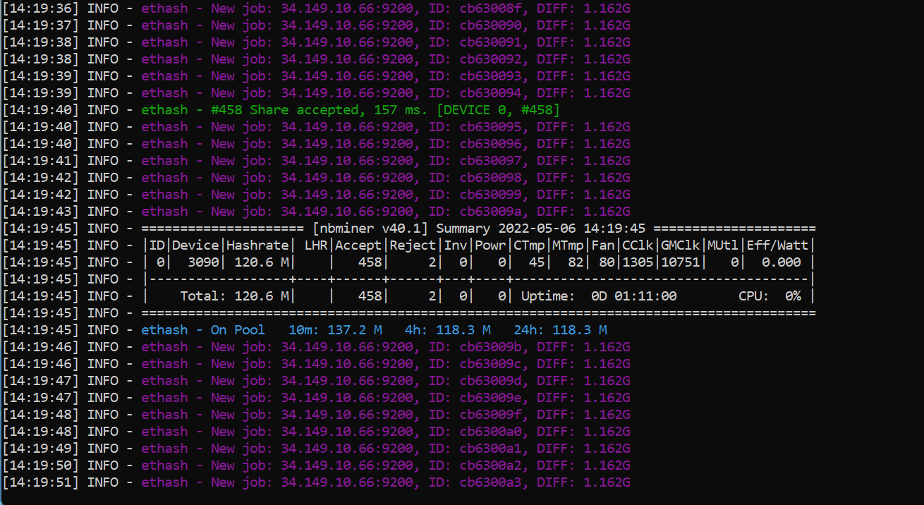 No show of Power Consumption · Issue #783 · NebuTech/NBMiner · GitHub