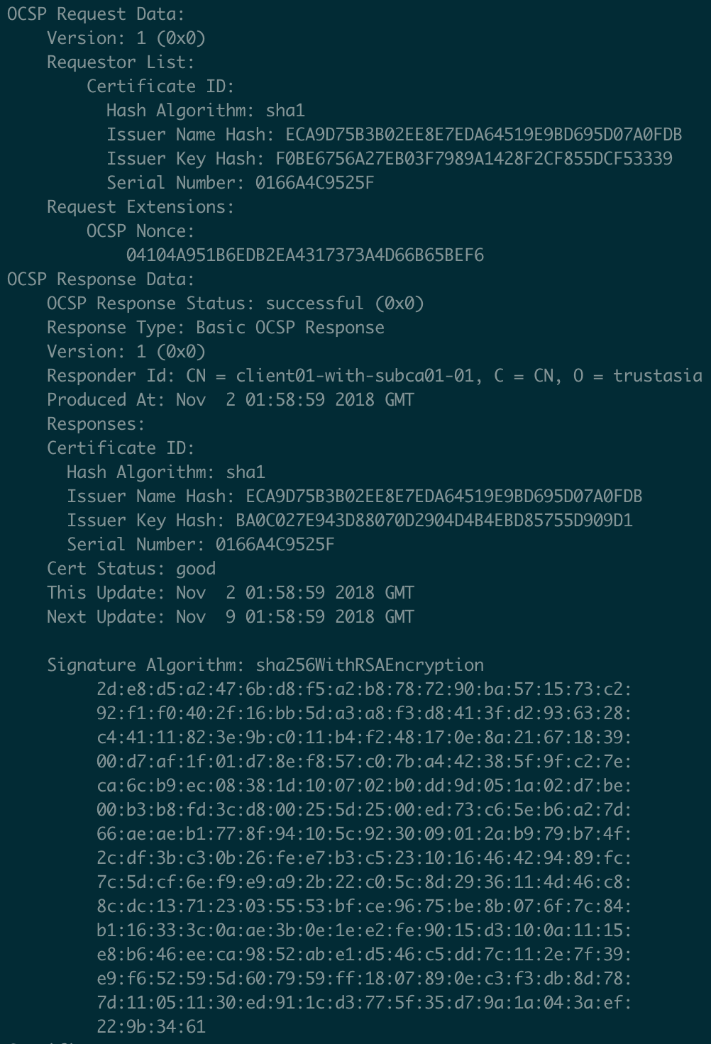 can't parse ocsp response data in openssl ocsp module · Issue #7550 · openssl/openssl · GitHub