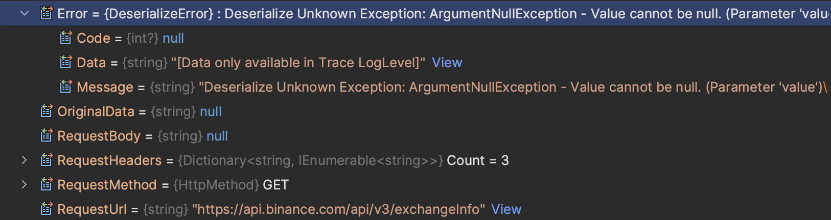 Exception in the call _client.SpotApi.CommonSpotClient.GetSymbolsAsync() · Issue #1232 · JKorf ...