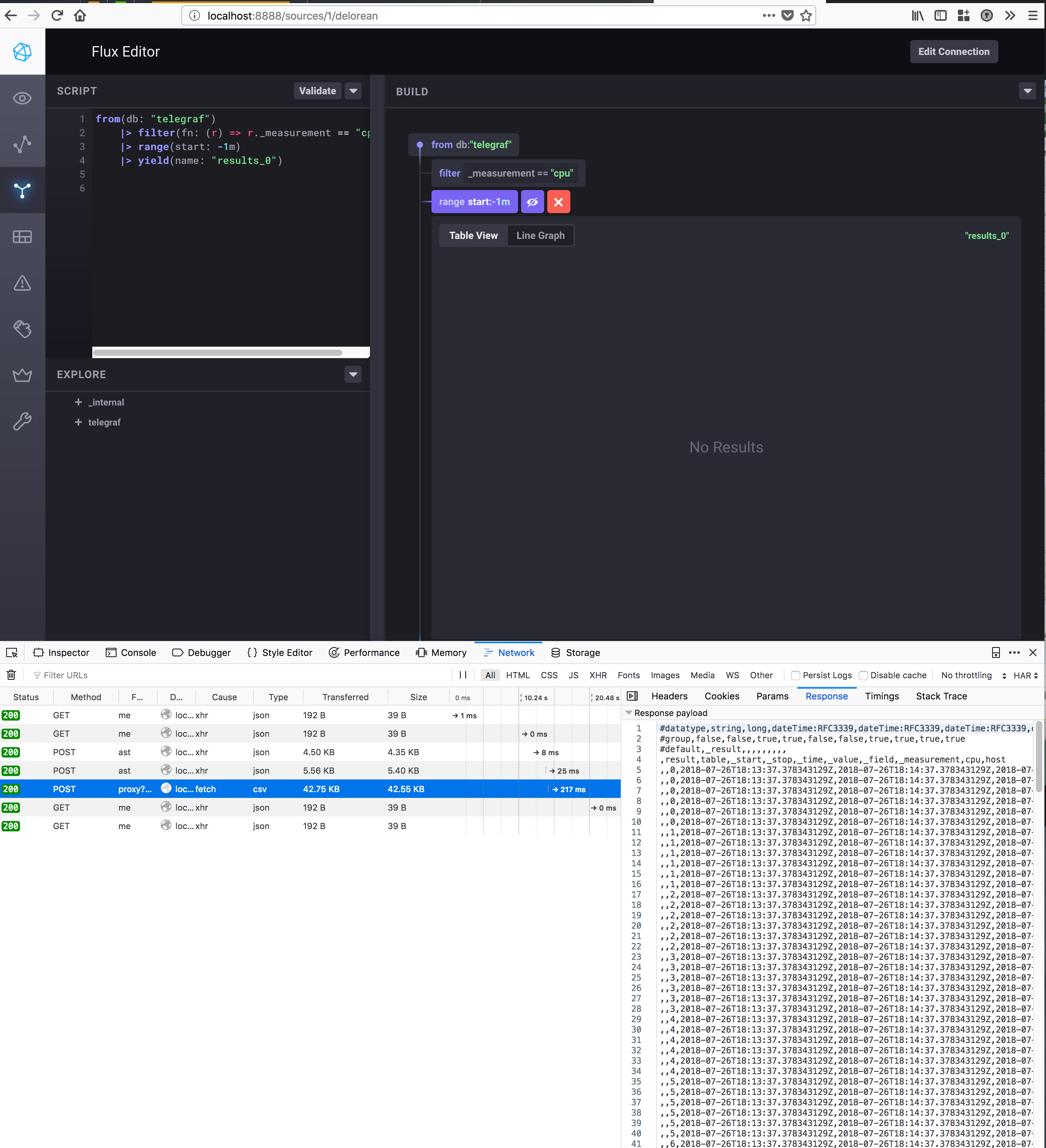 Flux builder doesn't show results in firefox · Issue #4030 · influxdata/chronograf · GitHub