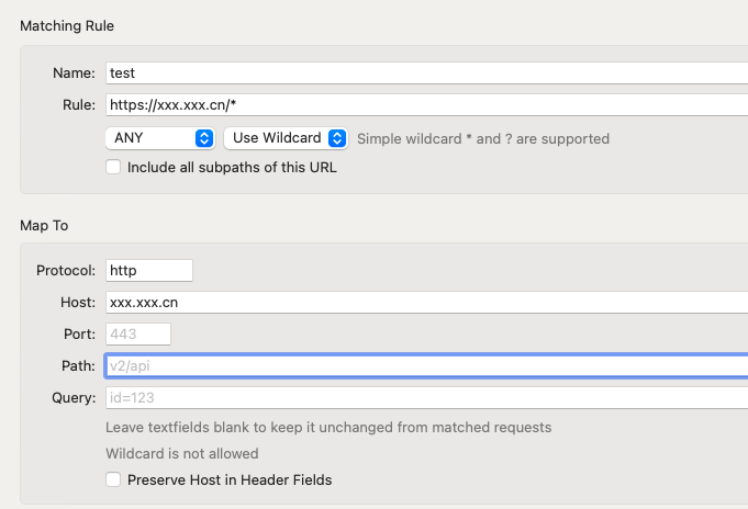 Map remote functions using https to http, and when the rules take effect, the URL presentation ...