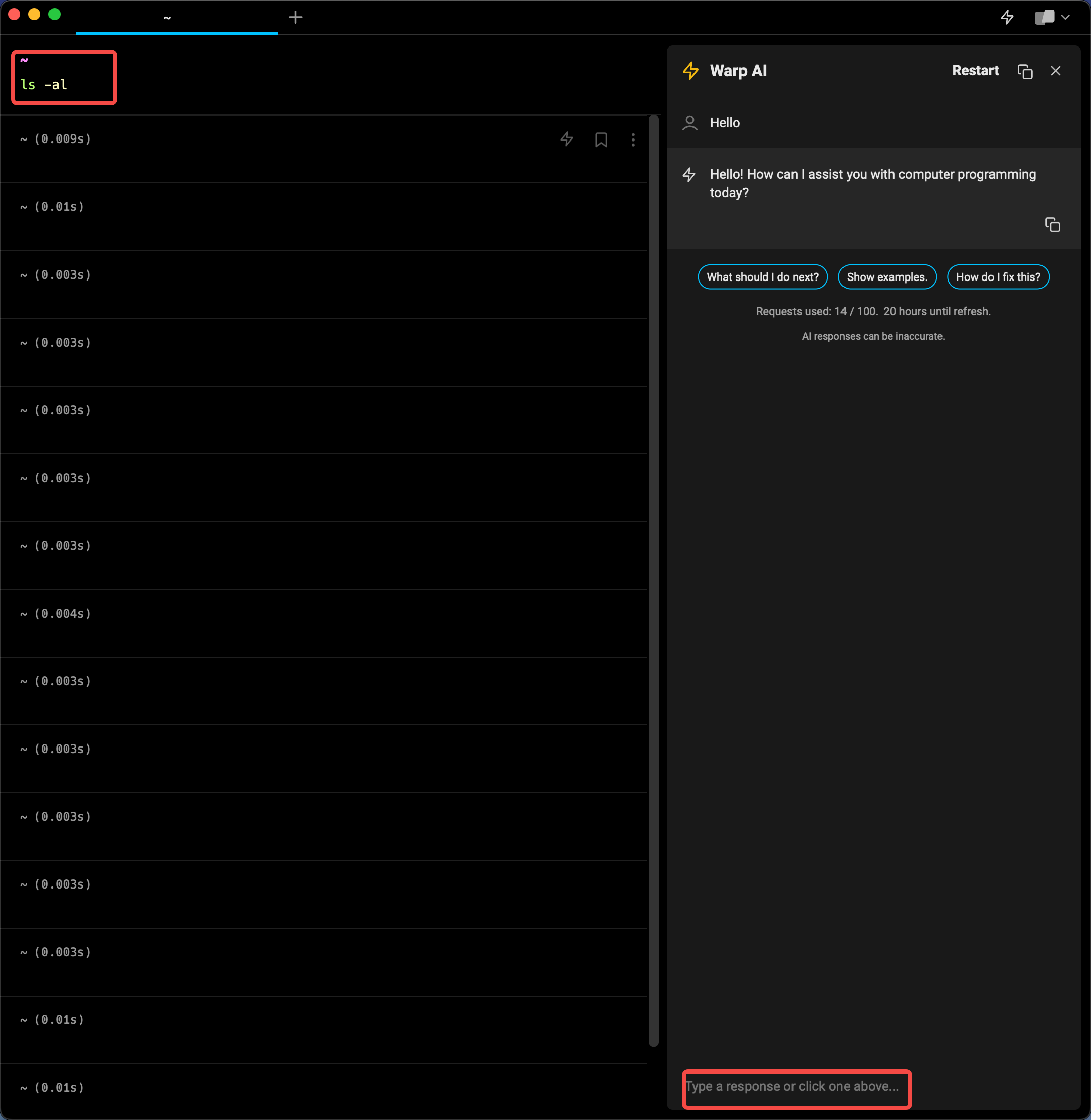 Allow Input position "Pin to the top" in Warp AI · Issue #3031 · warpdotdev/Warp · GitHub