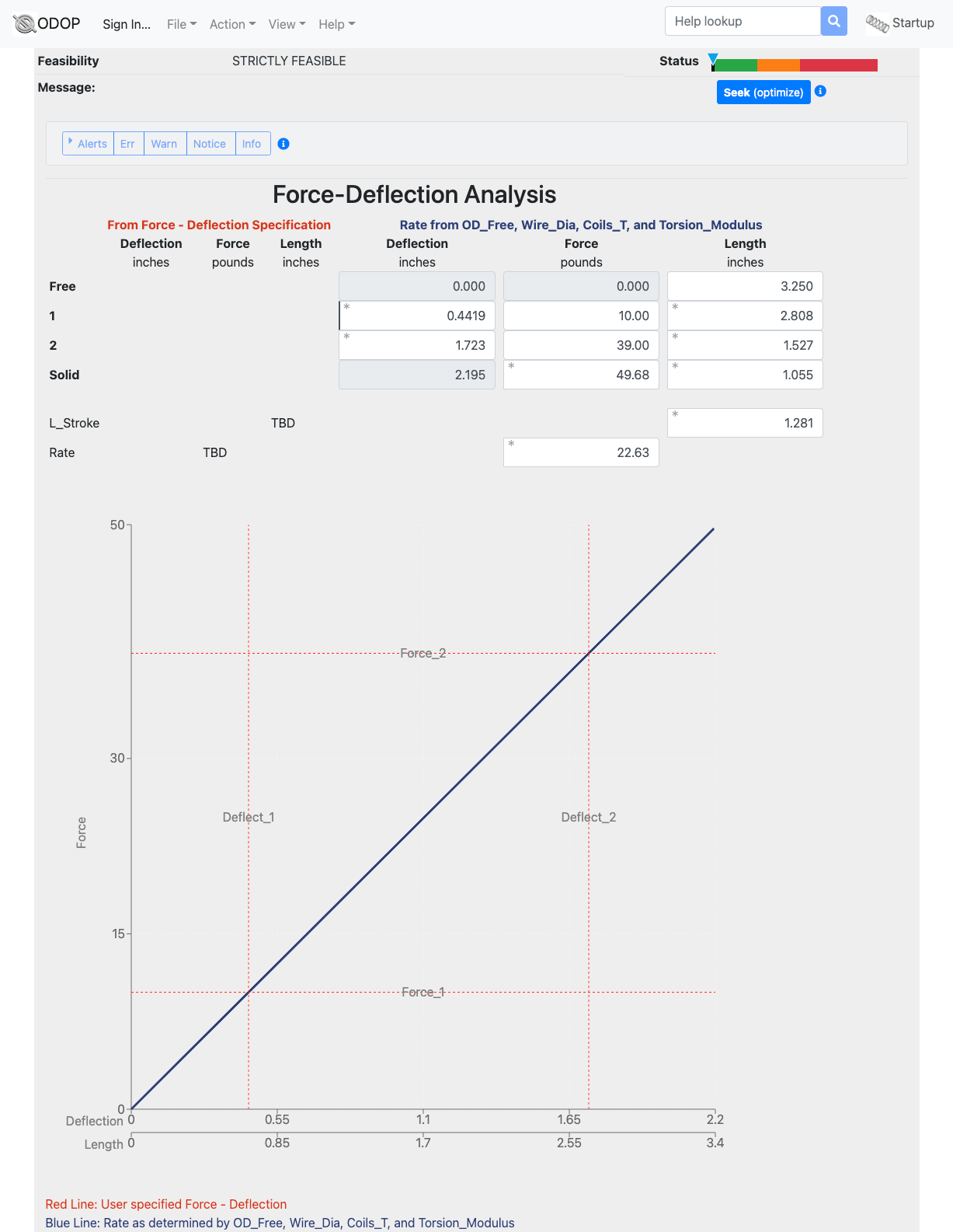 Make force vs deflection graph view · Issue #466 · thegrumpys/odop · GitHub