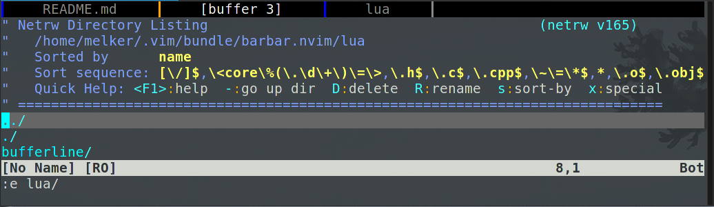 Bug: BufferNext/BufferPrevious doesn't work in netrw buffer · Issue #82 · romgrk/barbar.nvim ...