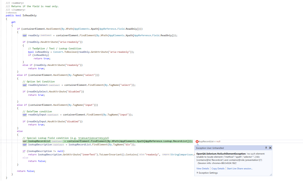 FieldExtensions.IsReadOnly is not working as expected · Issue #68 · Capgemini/powerapps-specflow ...