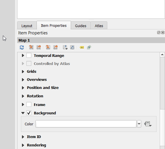 Layout's Map background color does not follow project's background ...