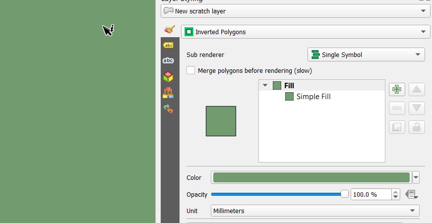 Layout's Map background color does not follow project's background ...