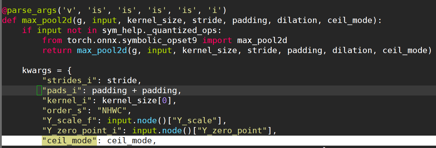 Error: convert pytorch int8 maxpool to onnx to c2 · Issue #33932 · pytorch/pytorch · GitHub