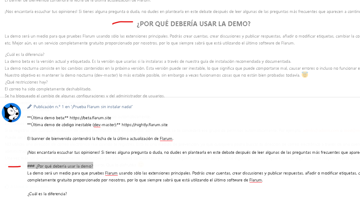 Markdown ### H3 bug. · Issue #81 · v17development/flarum-blog · GitHub