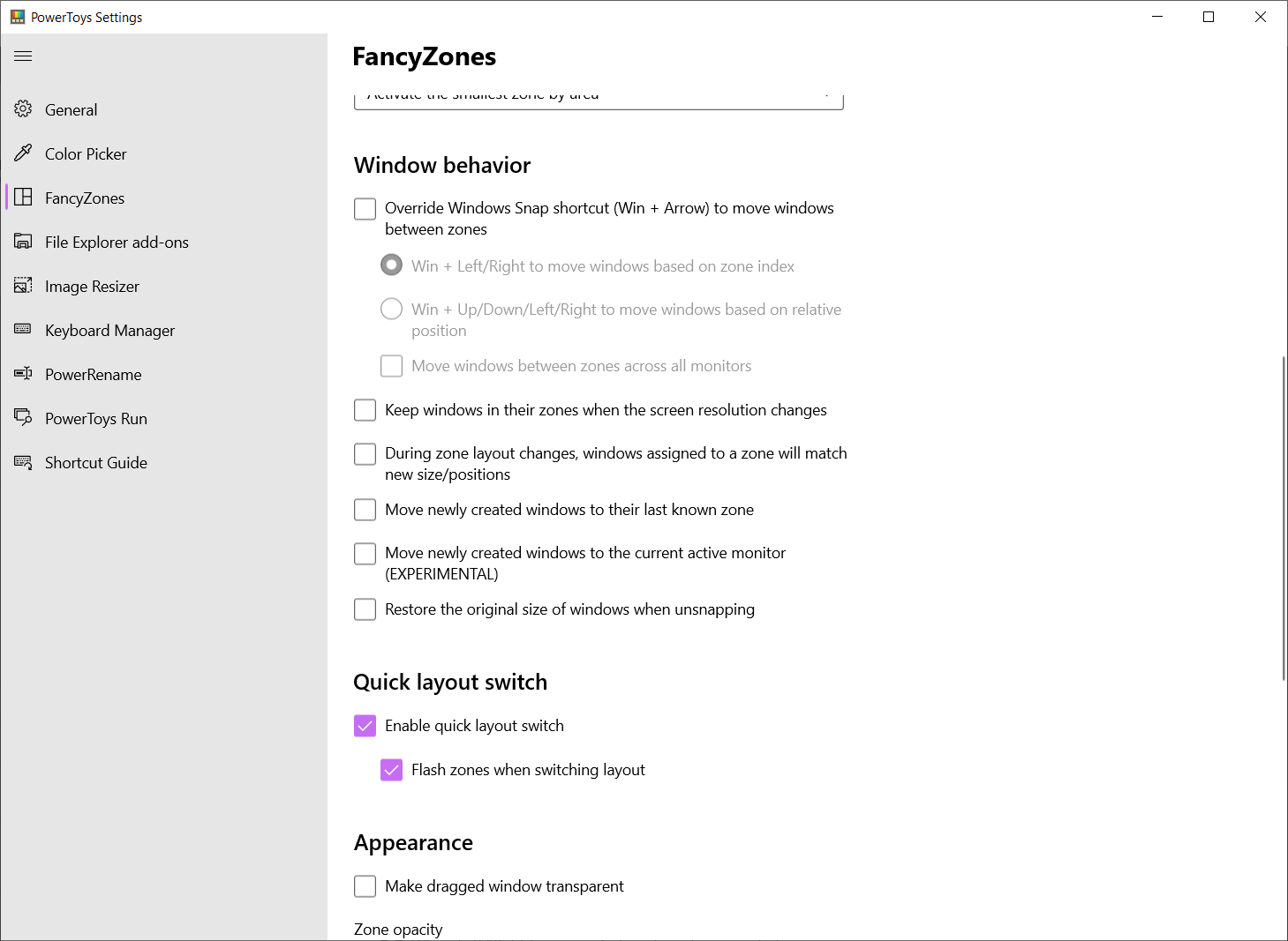 [docs] FancyZones: Quick Layout Switch: Shortcut Key Not Clear or Documented · Issue #10810 ...