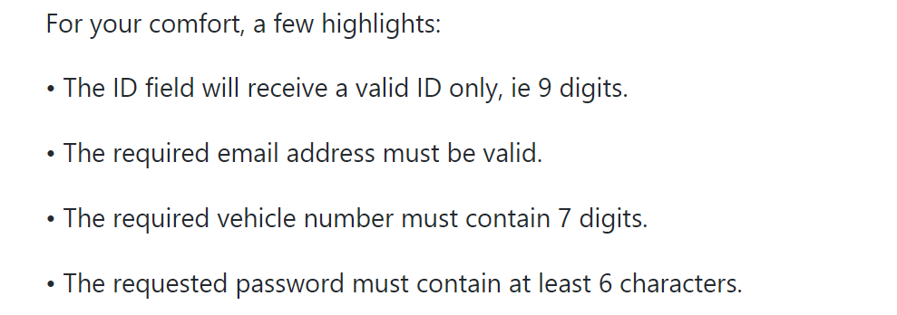 In Register process, empty registration fields give wrong errors ...