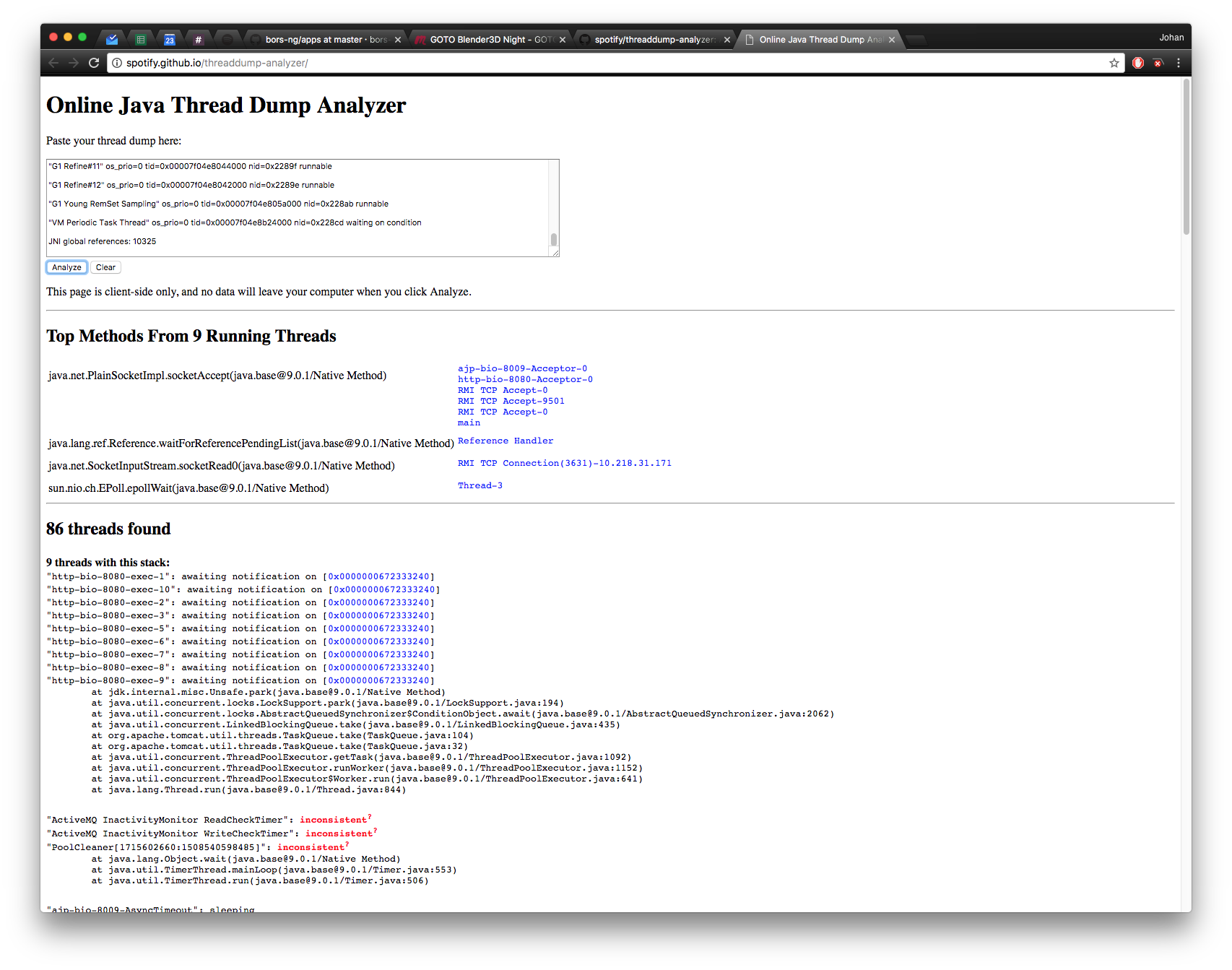 tool doesn't seem to be working for java9 jstack output · Issue #14 · spotify/threaddump ...