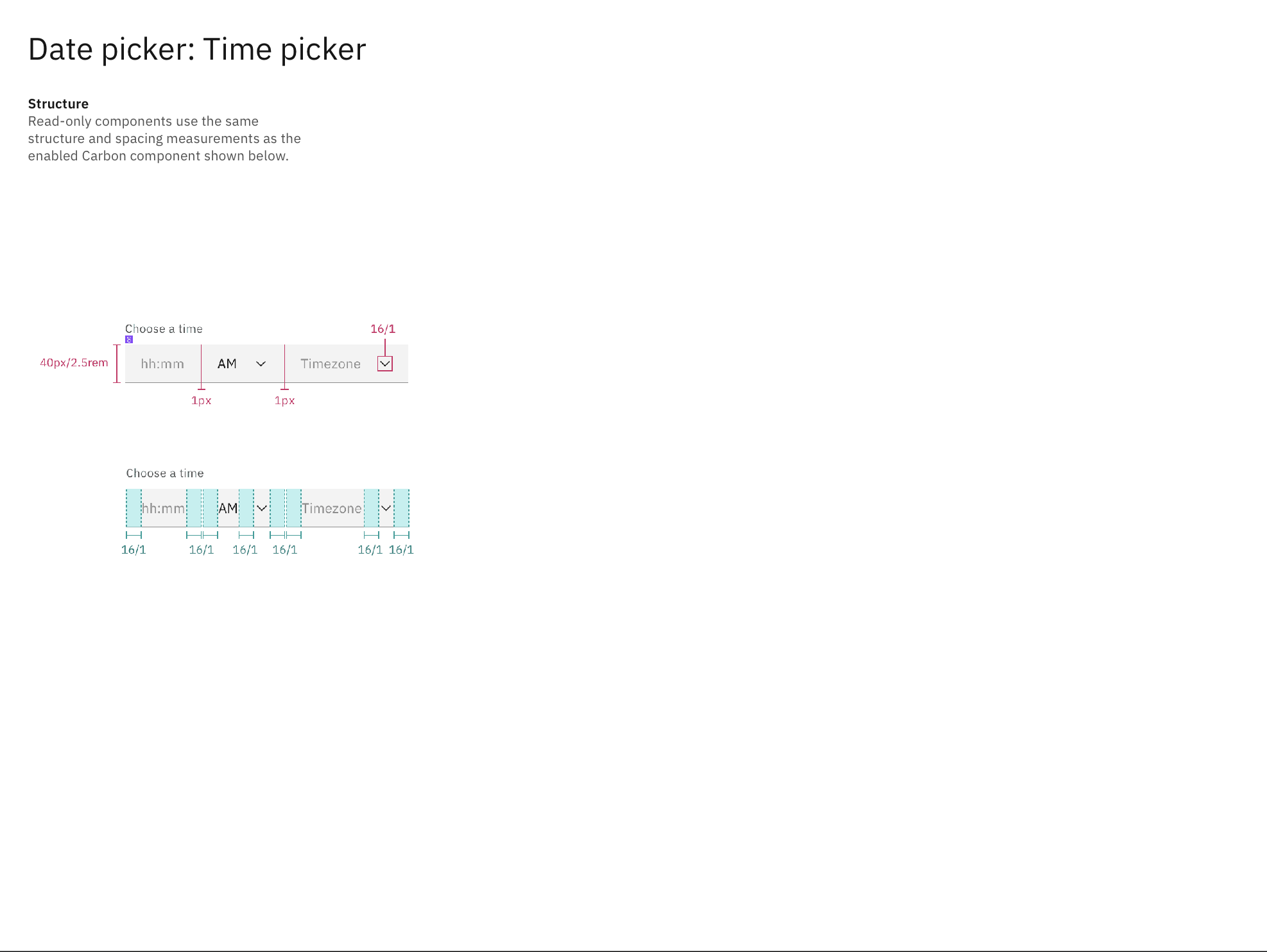 Read Only Inputs Timepicker Implementation · Issue 12409 · Carbon Design Systemcarbon · Github 