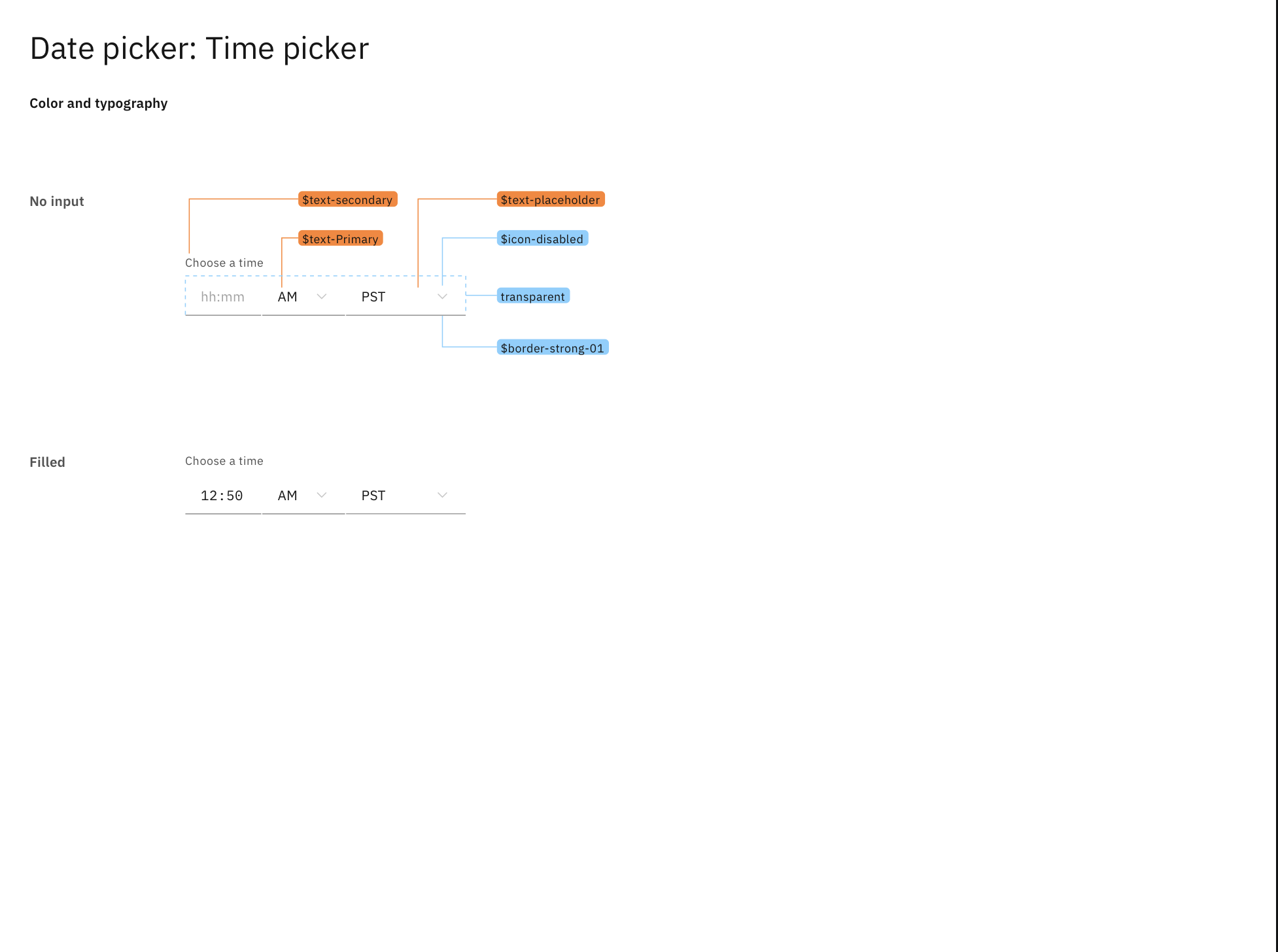Read Only Inputs Timepicker Implementation · Issue 12409 · Carbon Design Systemcarbon · Github