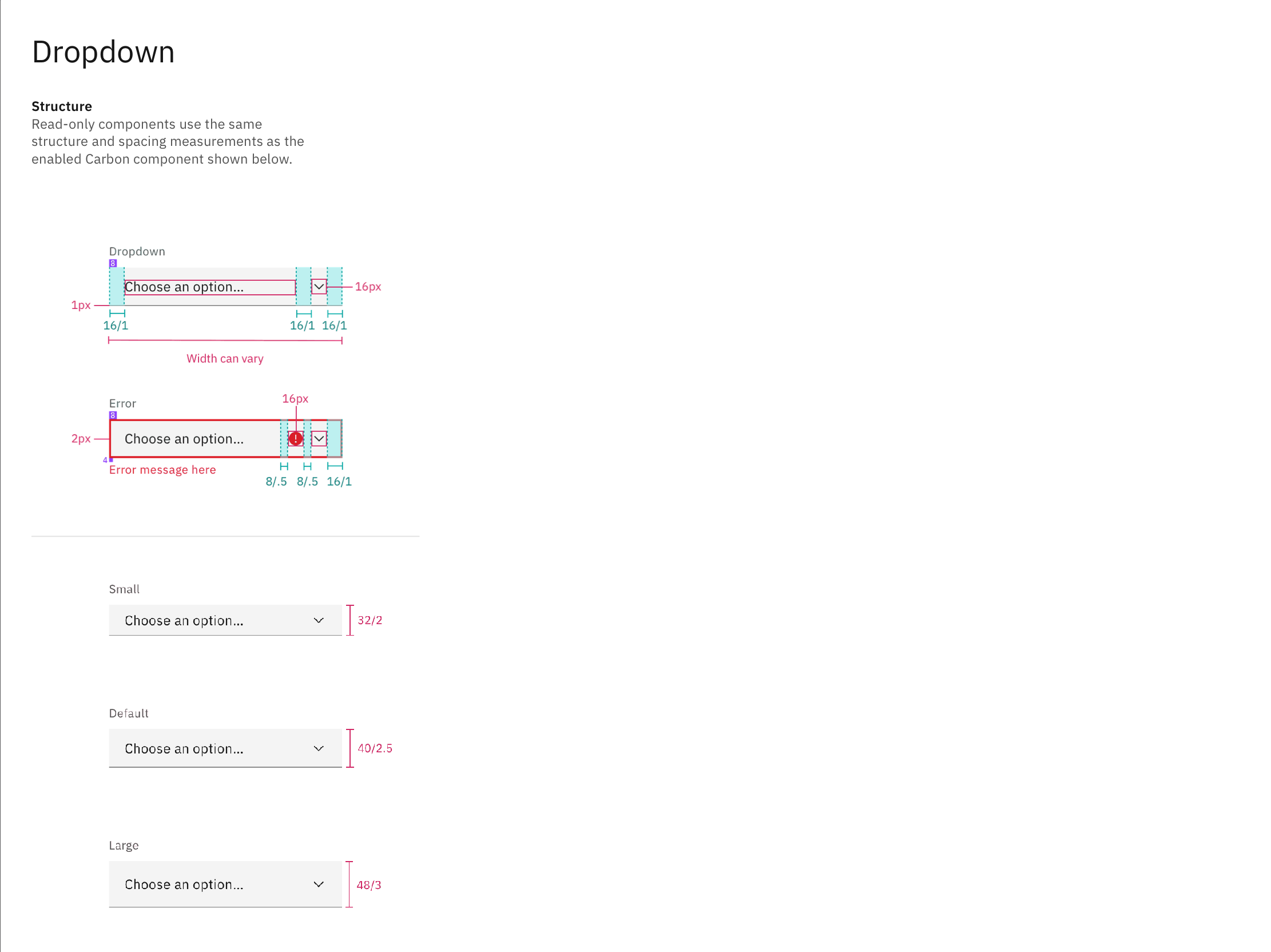 Read Only Inputs Dropdown Implementation · Issue 12432 · Carbon Design Systemcarbon · Github 3175