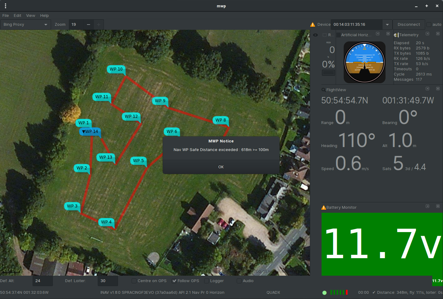 Waypoints doesn't work on Omnibus F4 Pro · Issue #2400 · iNavFlight/inav · GitHub