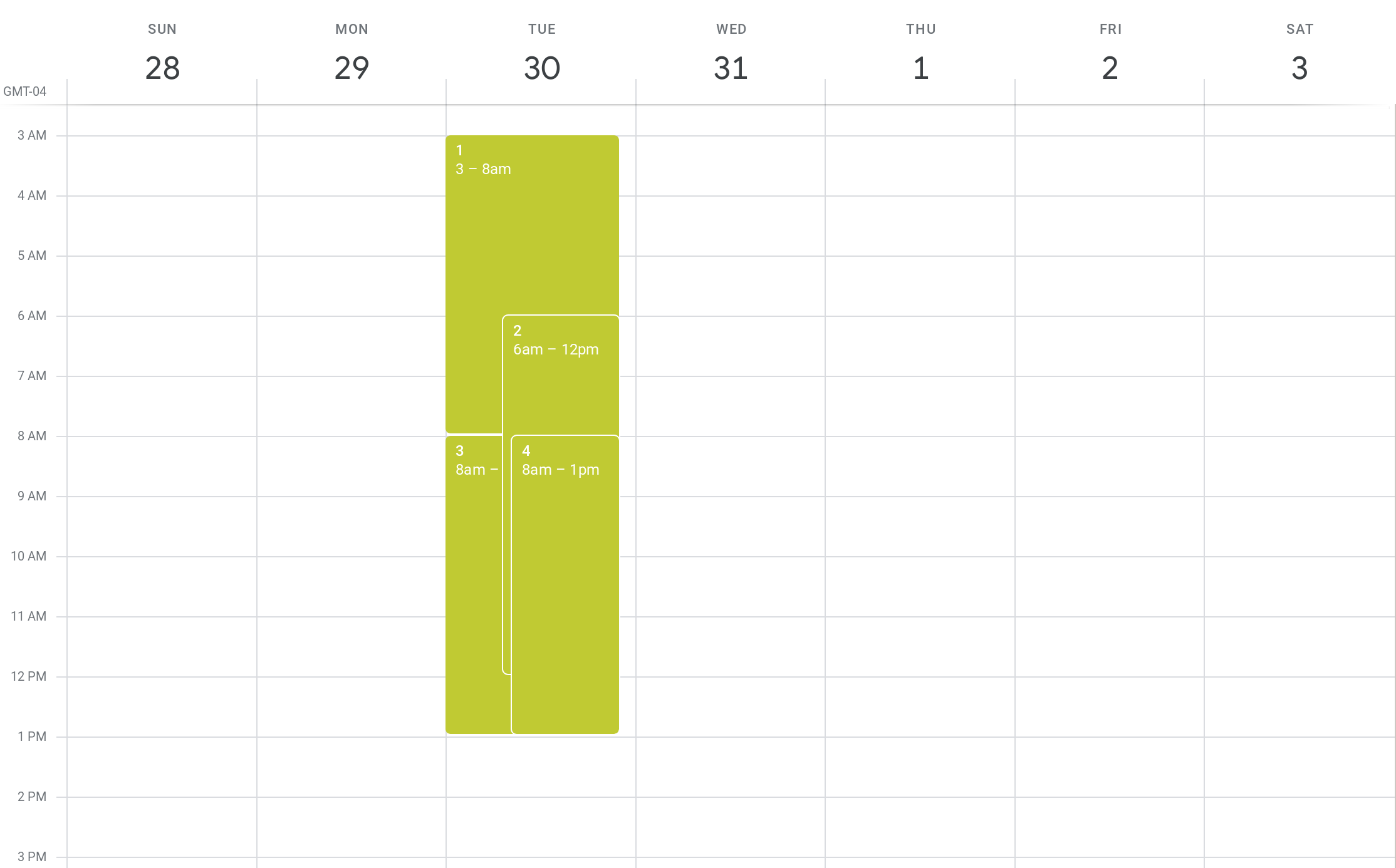 Having Concurrent Later Overlapping Events Hides Earier Event · Issue #1397 · jquense/react-big ...
