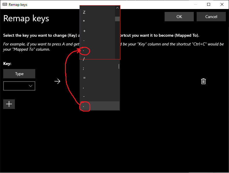 [KBM] Some character keys have the same display name but different ...