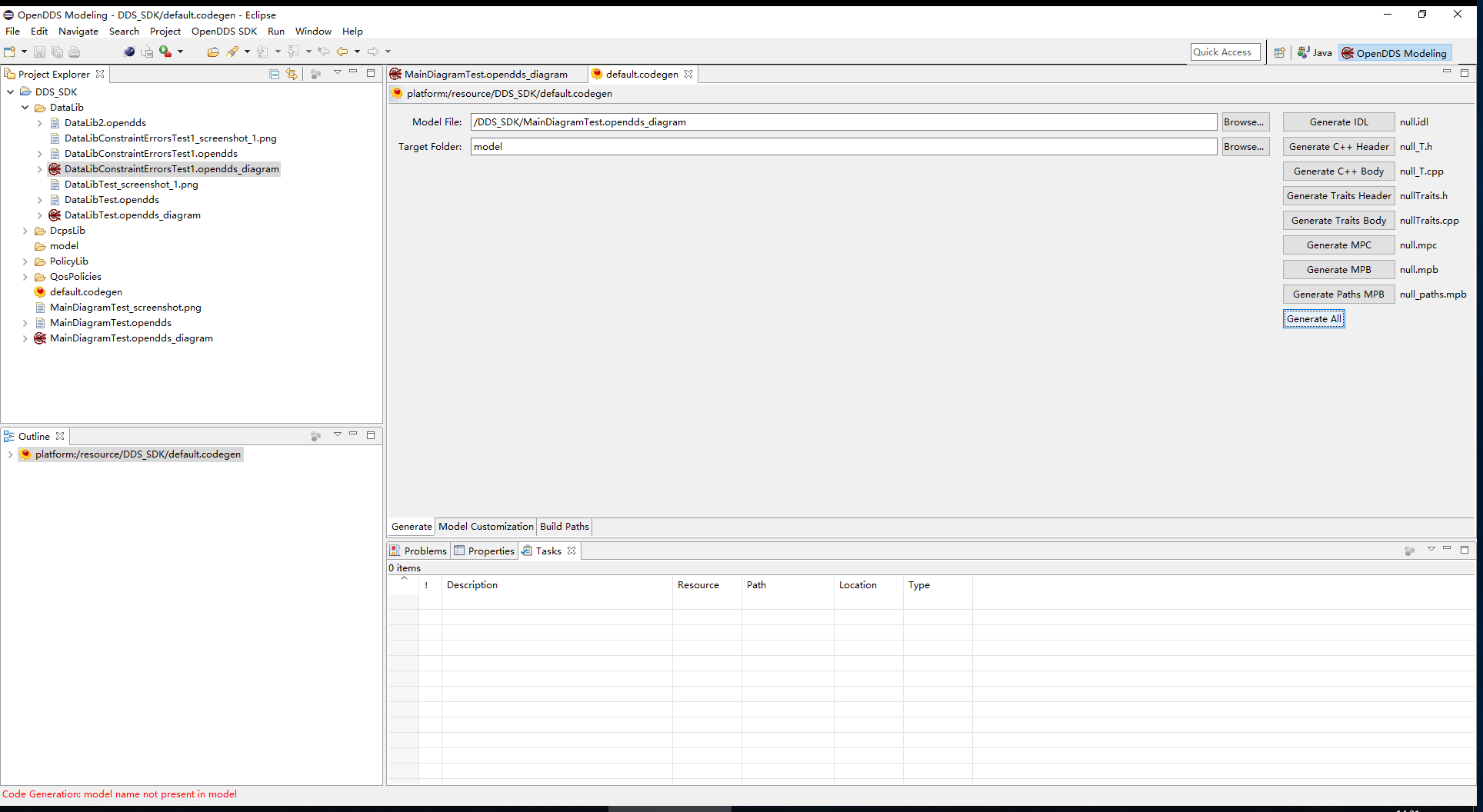 How to use the test case of OpenDDS Modeling SDK ? · Issue #1078 ...