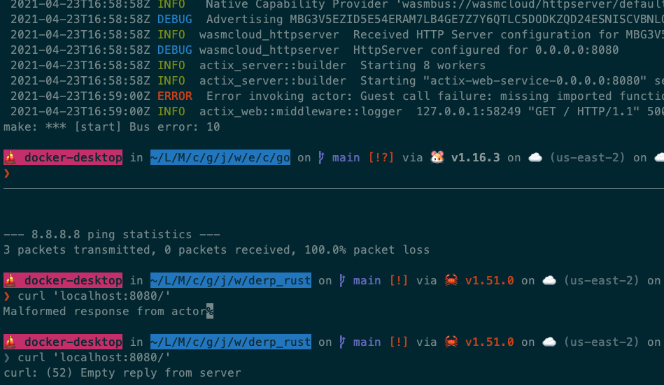 [BUG] Runtime Panic · Issue #181 · wasmCloud/wasmCloud · GitHub