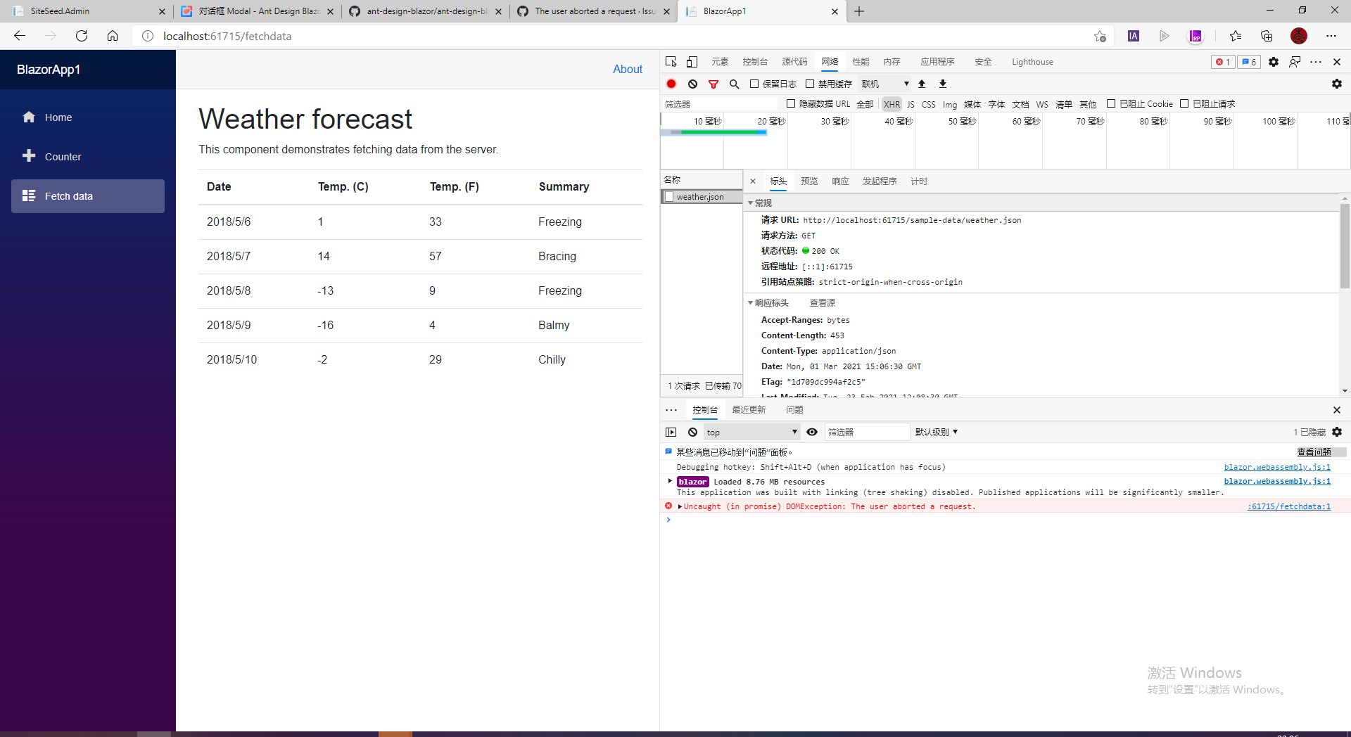 The user aborted a request · Issue #30394 · dotnet/aspnetcore · GitHub