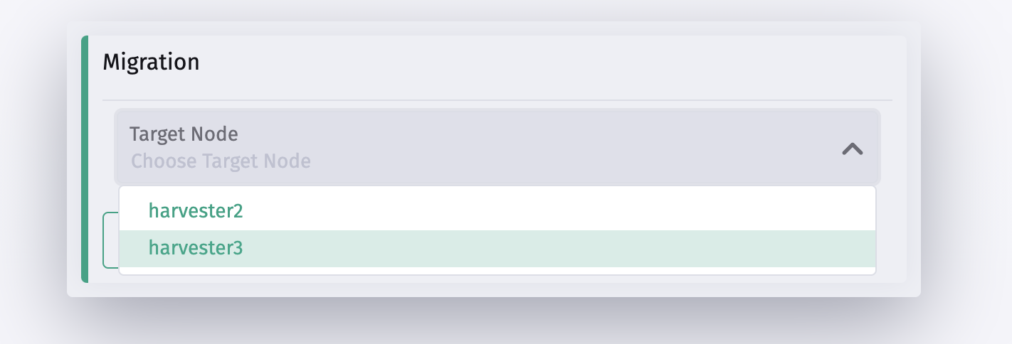 [BUG] migration can not be canceled or selecting a target node · Issue #622 · harvester ...