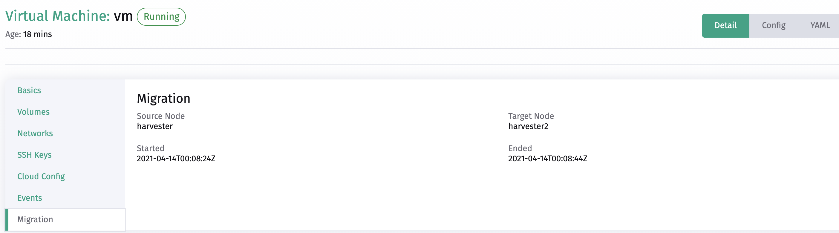 [BUG] migration can not be canceled or selecting a target node · Issue #622 · harvester ...