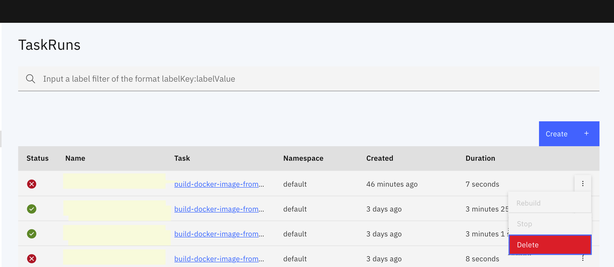 Ability To Rerun A Taskrun · Issue 1619 · Tektoncddashboard · Github 