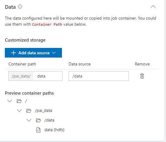 add data source HDFS · Issue #4364 · microsoft/pai · GitHub