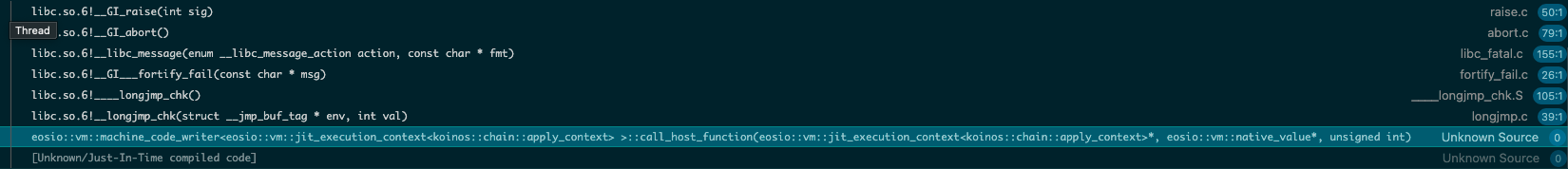 JIT: longjmp causes initialized stack frame · Issue #410 · koinos/koinos-chain · GitHub