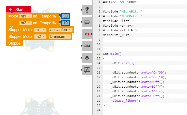 code generation not sound for Calliope motor · Issue #1045 · OpenRoberta/openroberta-lab · GitHub