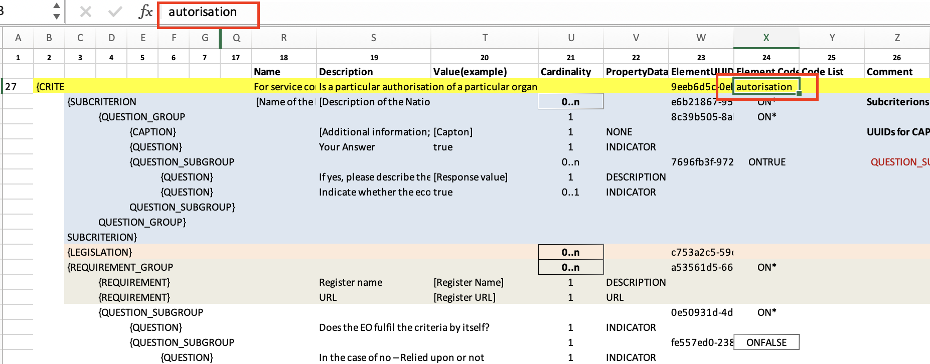 Incorrect element code in ESPD-criterion.xlsx v3.0.1 for Criterion #27 #interproc · Issue #325 ...