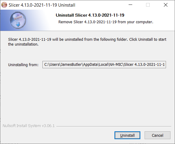 Slicer application cannot be uninstalled on Windows · Issue #4933 · Slicer/Slicer · GitHub
