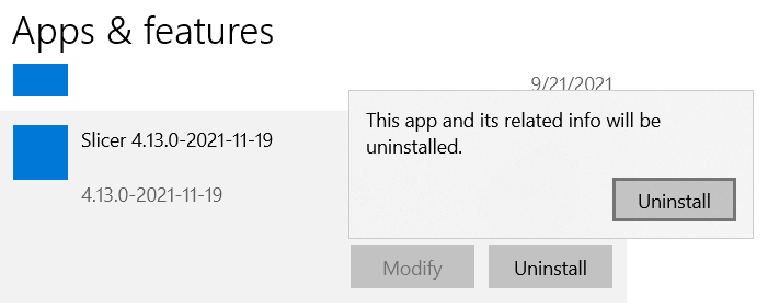 Slicer application cannot be uninstalled on Windows · Issue #4933 · Slicer/Slicer · GitHub