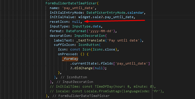 [FormBuilderDateTimePicker] Not reset value when form reset is called · Issue #859 · flutter ...