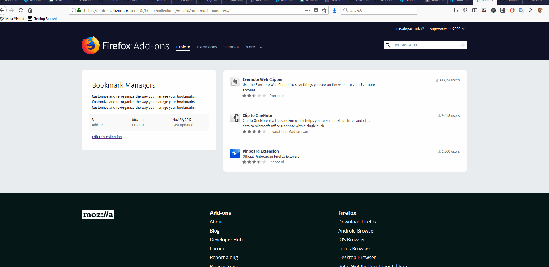 "Credentials were not provided" message is displayed and collection is never loaded after ...
