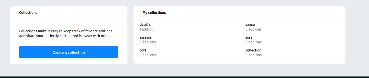 Clarify Headings And Placeholder Text For My Collections Screen · Issue 11946 · Mozillaaddons