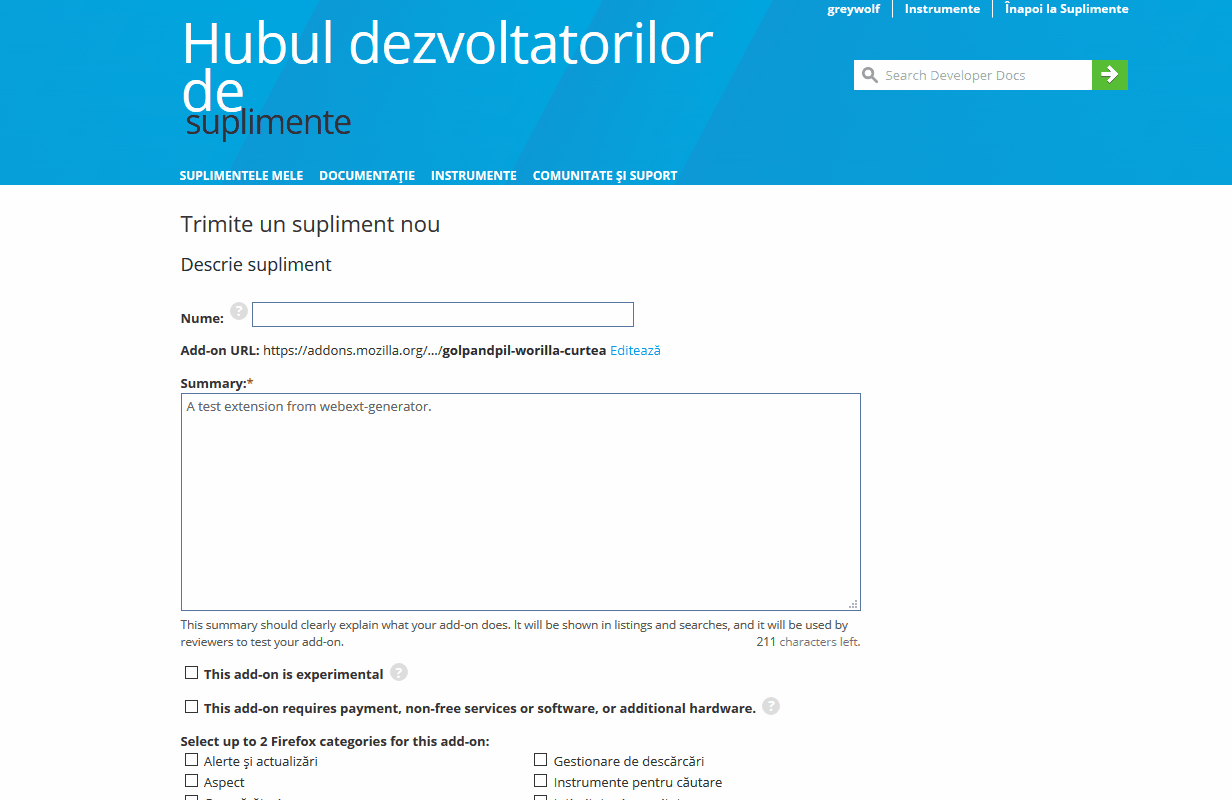 Oops Page Returned When Trying To Submit Extensions With Empty Name For Some Languages