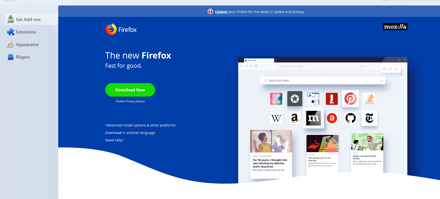 Remove legacy discopane and show ... something to existing users · Issue #6000 · mozilla/addons ...