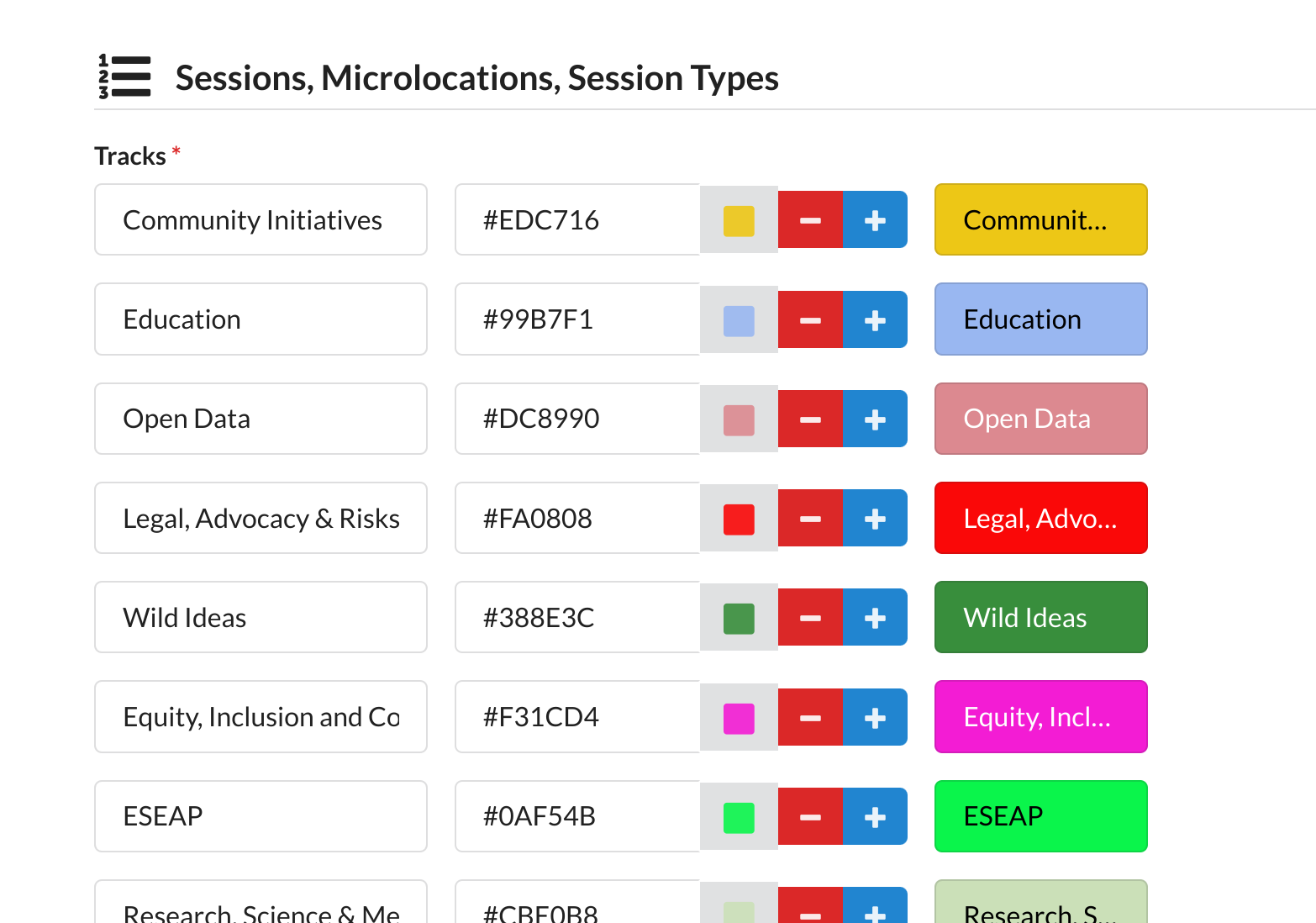 Make Tracks And Session Types Sortable Similar To Microlocations · Issue 9049 · Fossasiaopen 5942