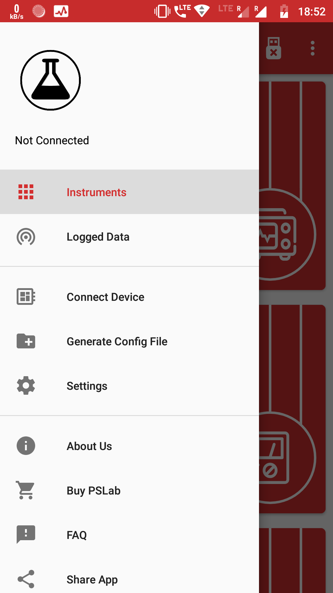 Implement Navigation Drawer as in Android App · Issue #523 · fossasia/pslab-desktop · GitHub