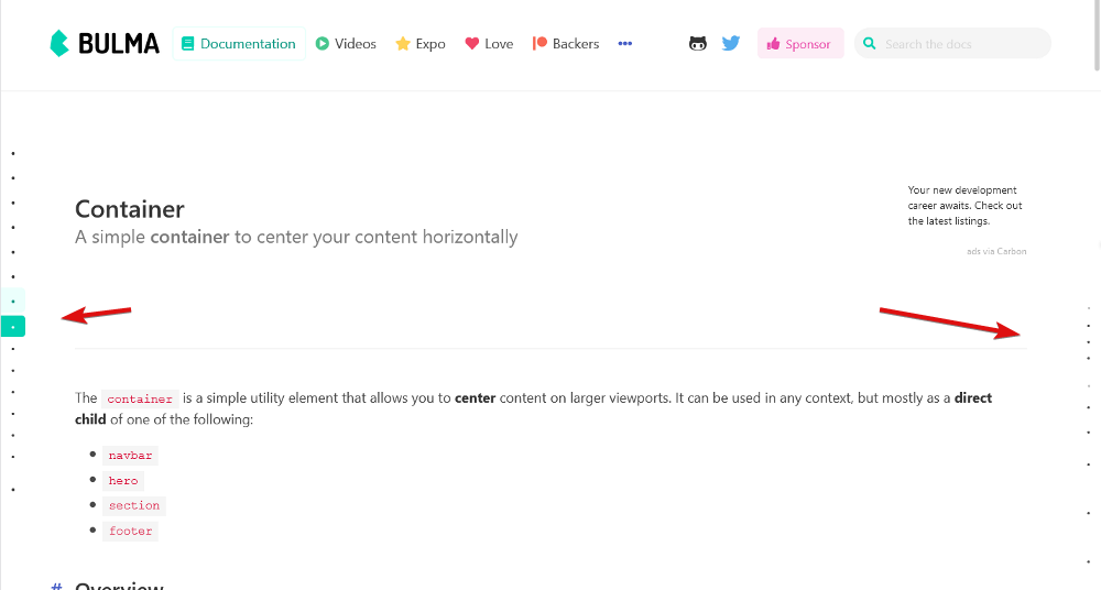 [Docs] Missing sidebars in /layout/ - Bug? · Issue #3290 · jgthms/bulma · GitHub