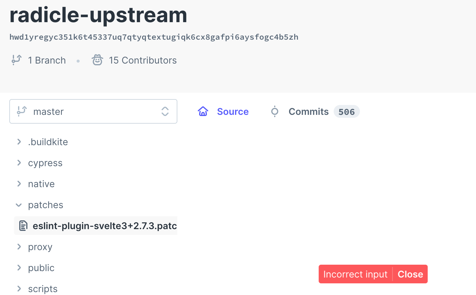 Opening a `.patch` file in the source browser leads to error · Issue #1021 · radicle-dev/radicle ...