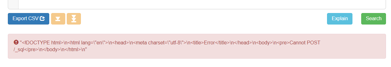 {"error":"Incorrect HTTP method for uri [/_plugin/sql] and method [GET], allowed: [POST ...