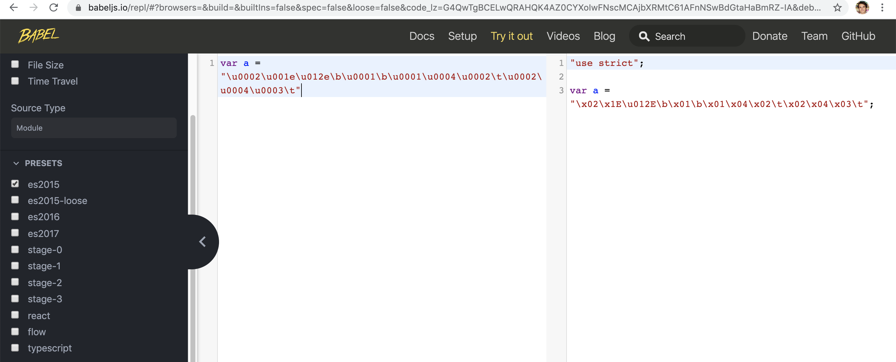 Converts utf-8 characters · Issue #11258 · babel/babel · GitHub