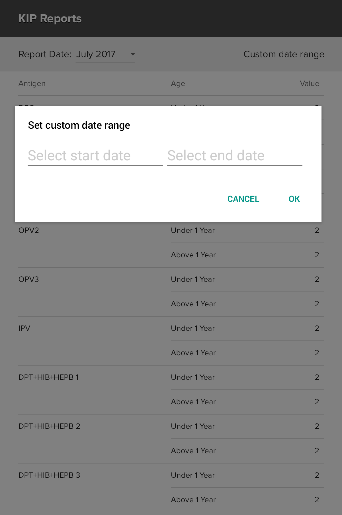 Implement MOH 710 report · Issue #1 · opensrp/opensrp-client-kip · GitHub