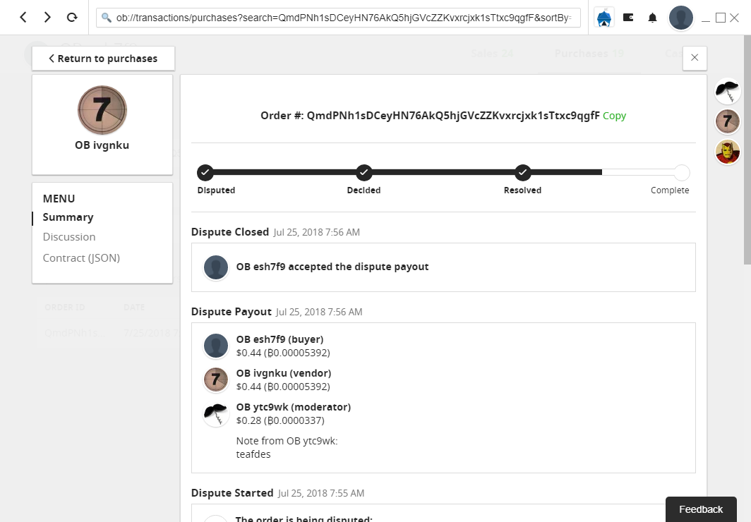 Buyer Can't Complete Resolved Order · Issue #1470 · OpenBazaar/openbazaar-desktop · GitHub