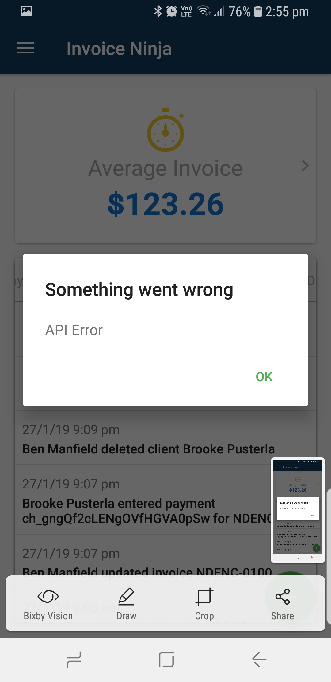 Android App API Error · Issue #2625 · invoiceninja/invoiceninja · GitHub