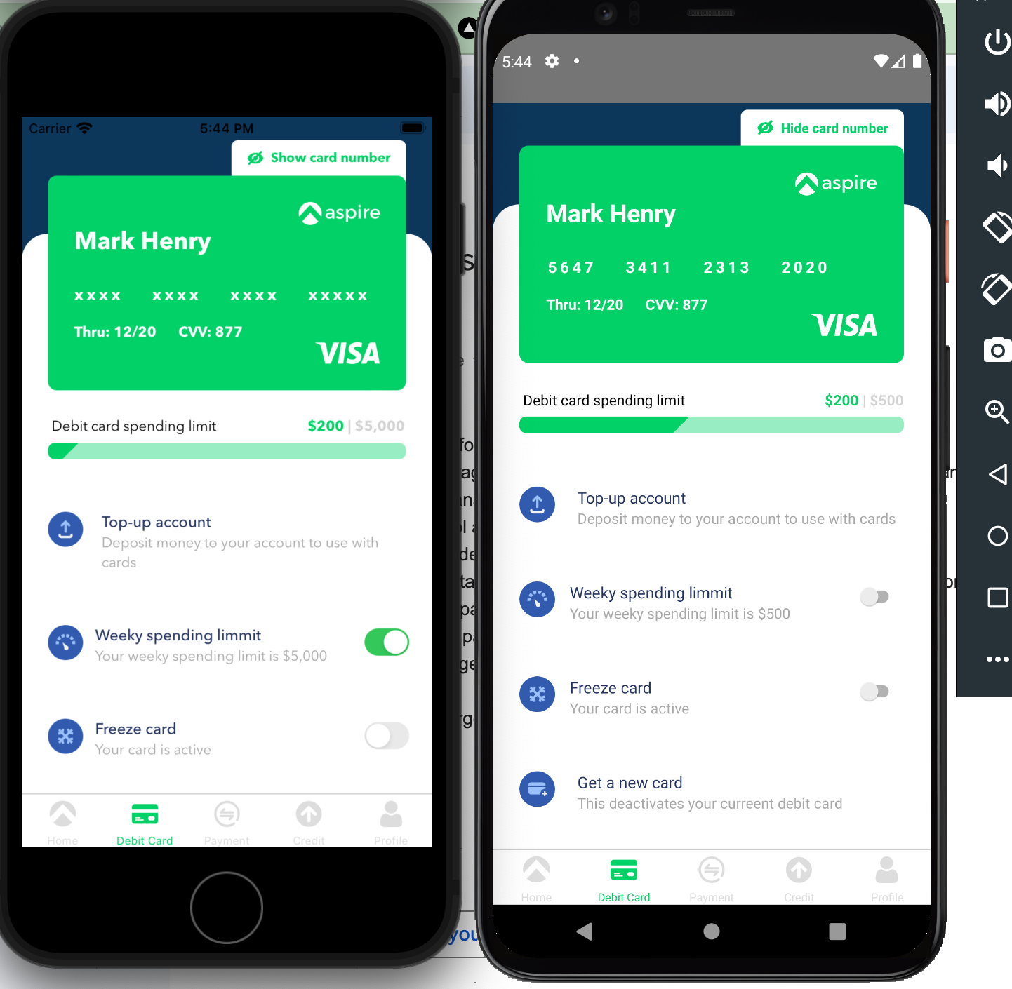 GitHub - TVMD/aspire: Testing - Debit Card