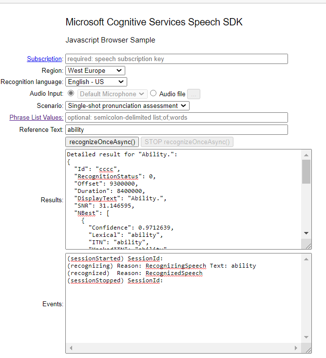 Using Speech studio UI forward to a package that isn't the same · Issue #1282 · Azure-Samples ...
